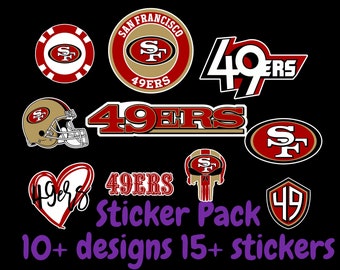 49ers Vinyl Decal | Etsy