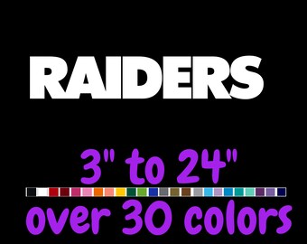 Raiders Car Decal | Etsy