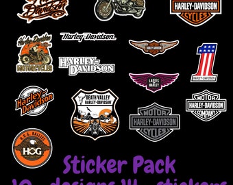 Harley Davidson Vinyl Decal | Etsy