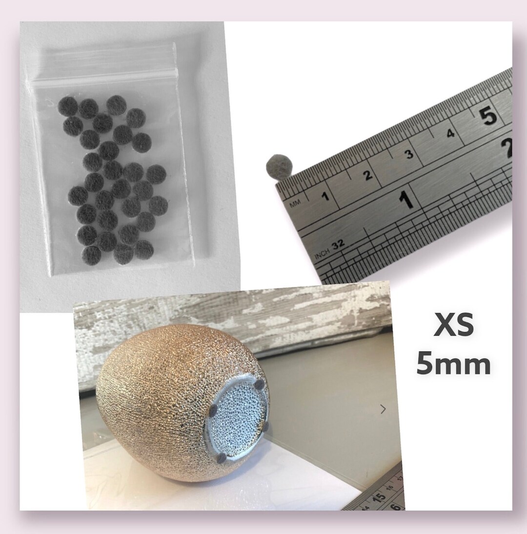 Mini Anti Scratch Self Adhesive Felt Dot Pads (5mm) Black - Etsy UK