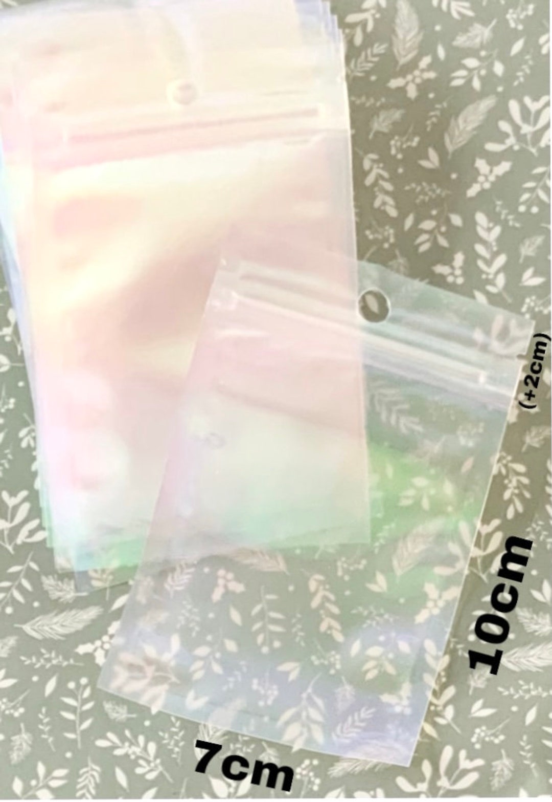 25x Resealable Grip Lock See Through Storage Bags Iridescent Shine ...