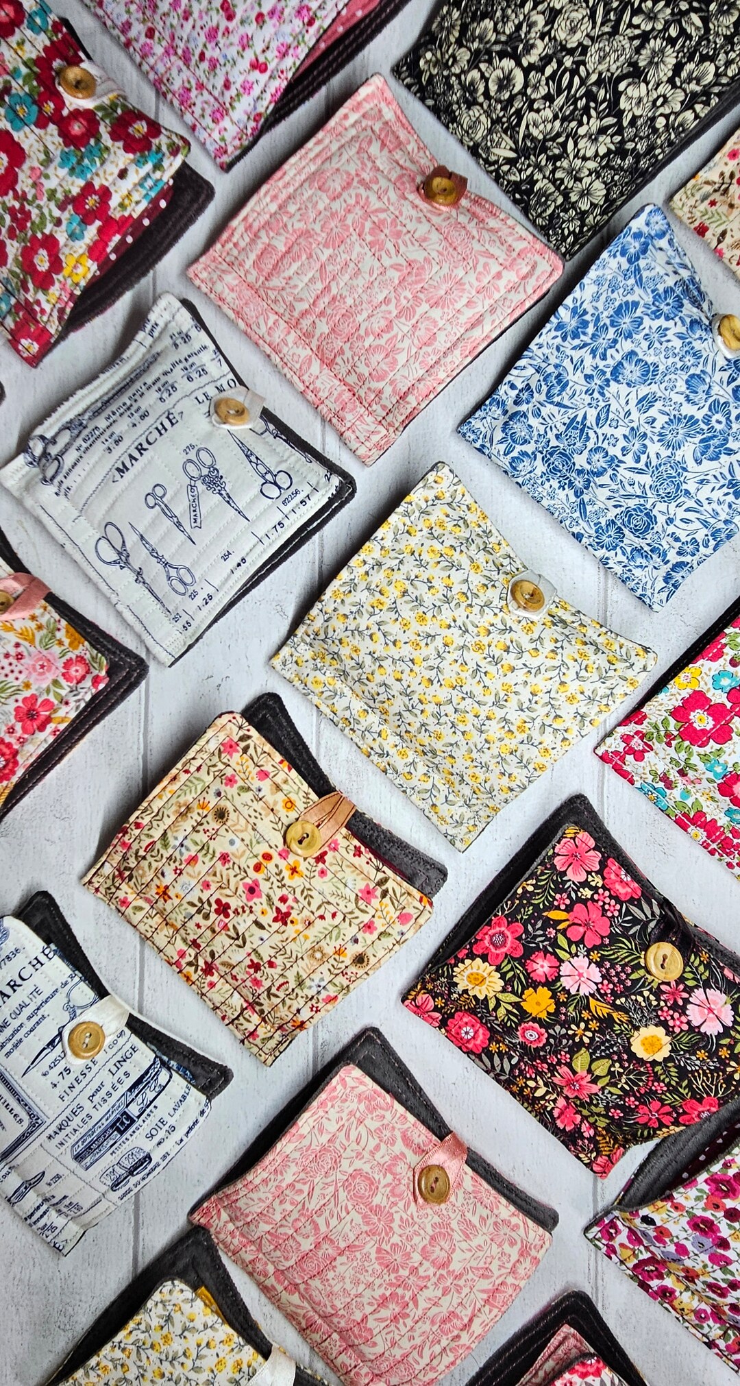 Needle Case/ Needle Book/ Quilted Needle Case/ Medium Size Needle Case ...