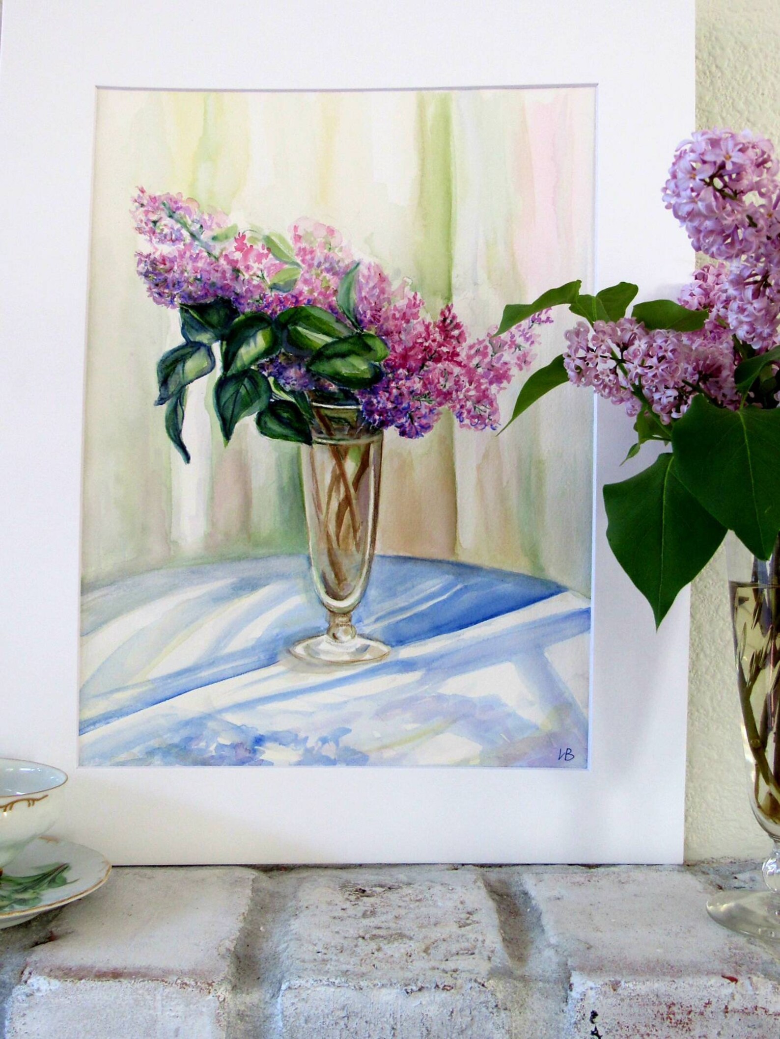 Lilac Painting Original Watercolor Original Spring Flower - Etsy