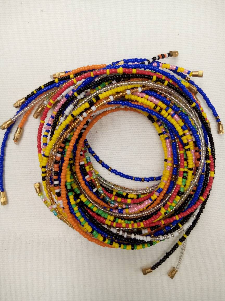 15-set Beautiful Waist Beads, Exotic Beads, BUY 6 GET 4 FREE, Waist ...