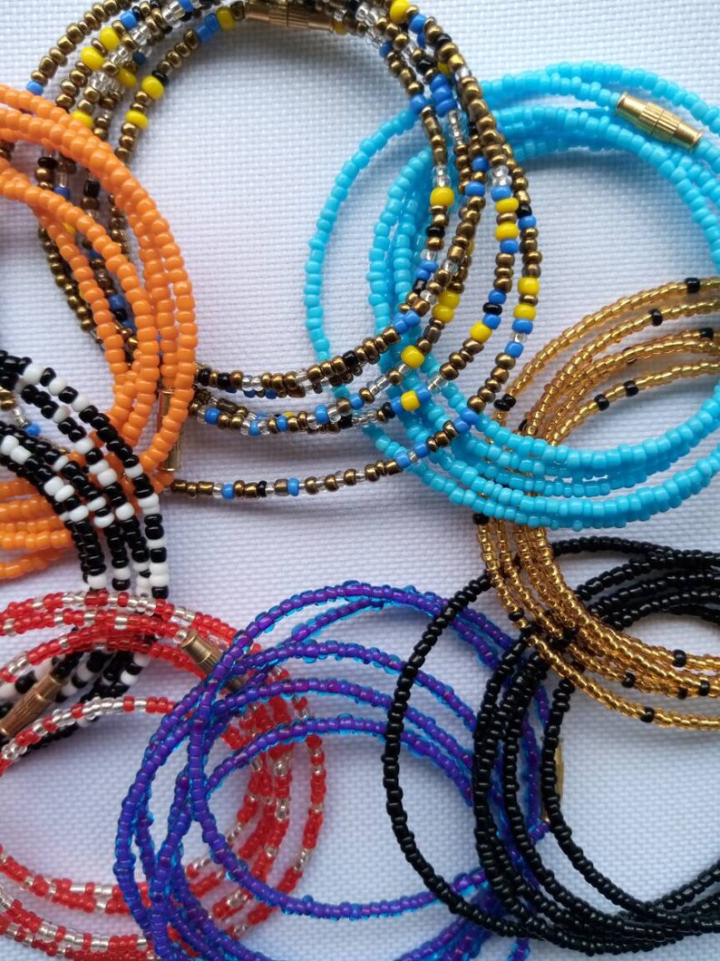 8-set Waist Beads African Waist Beads Buy 7 Get 7 FREE - Etsy