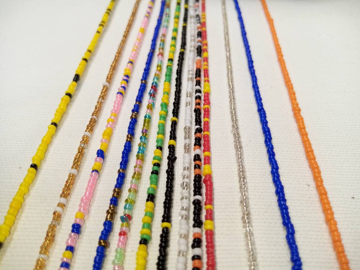 15-set Beautiful Waist Beads Exotic Beads BUY 6 GET 4 FREE | Etsy