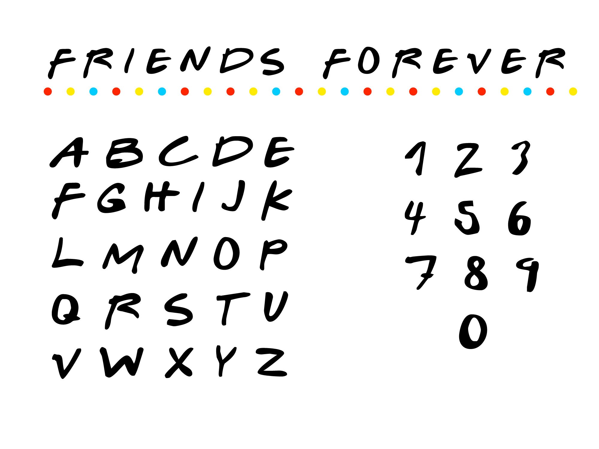 Friends Forever Text Style | PNG| SVG | Instant Download - Etsy