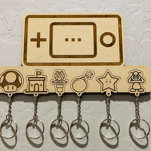 Super Mario Bros. 2 Player Select Key Holder Keys Organizer - Etsy