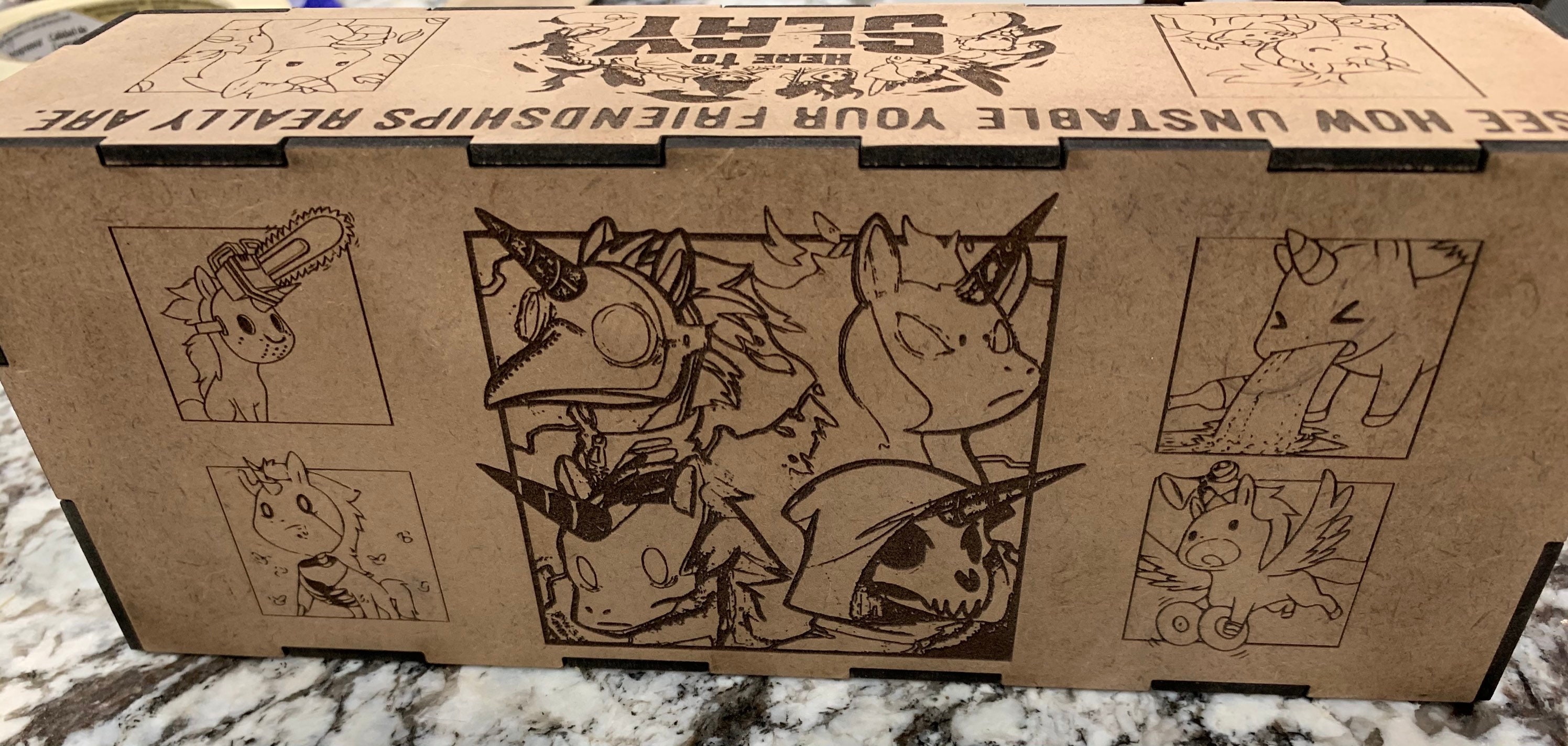 Unstable Unicorn Card Box | Etsy