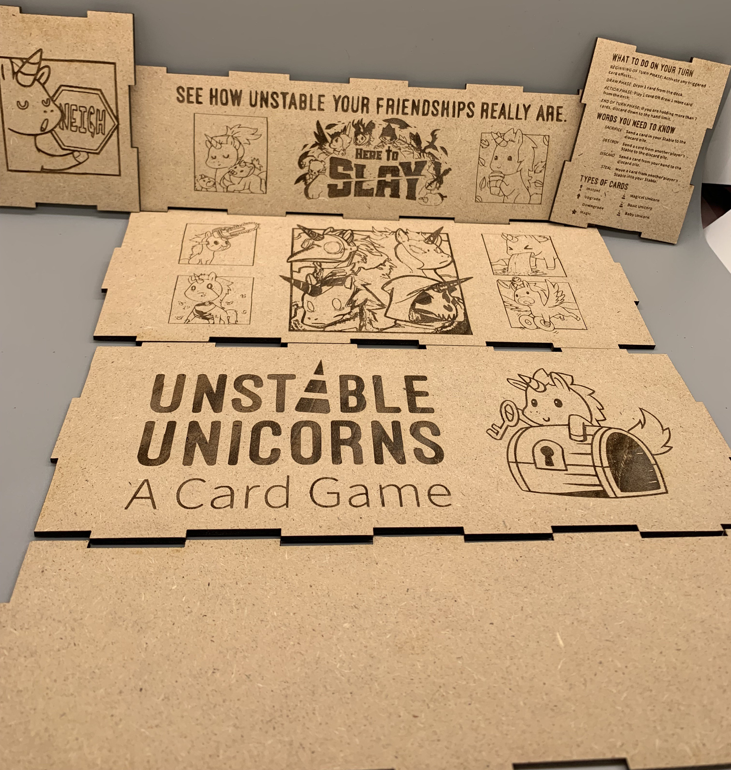 Unstable Unicorn Card Box - Etsy
