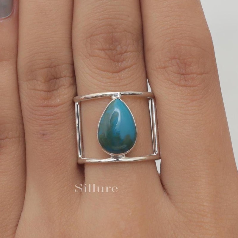 Chrysocolla Ring - Etsy