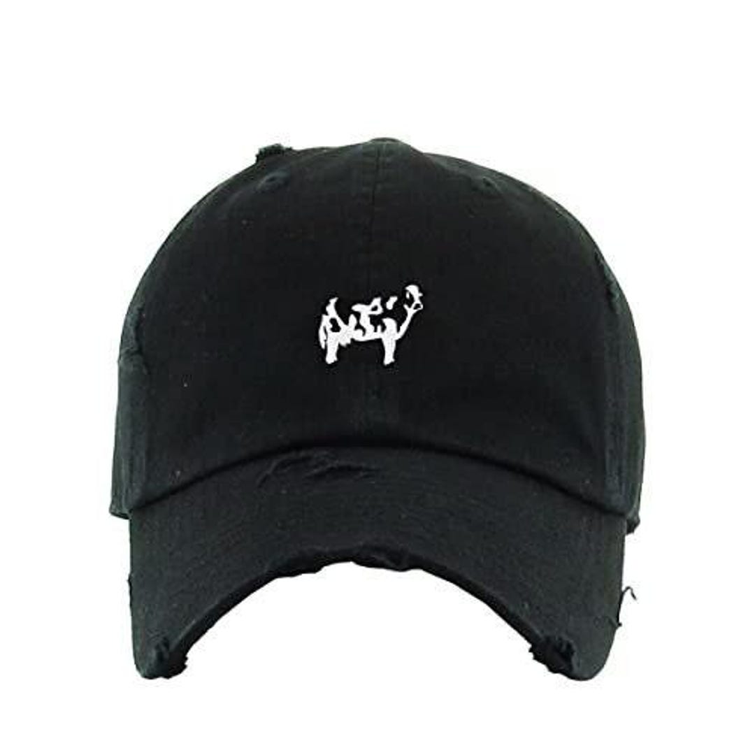 Holstein Dairy Cow Vintage Baseball Cap Embroidered Cotton Adjustable ...