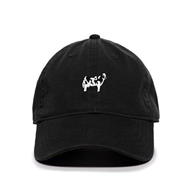 Holstein Dairy Cow Baseball Cap Embroidered Cotton Adjustable Dad Hat ...