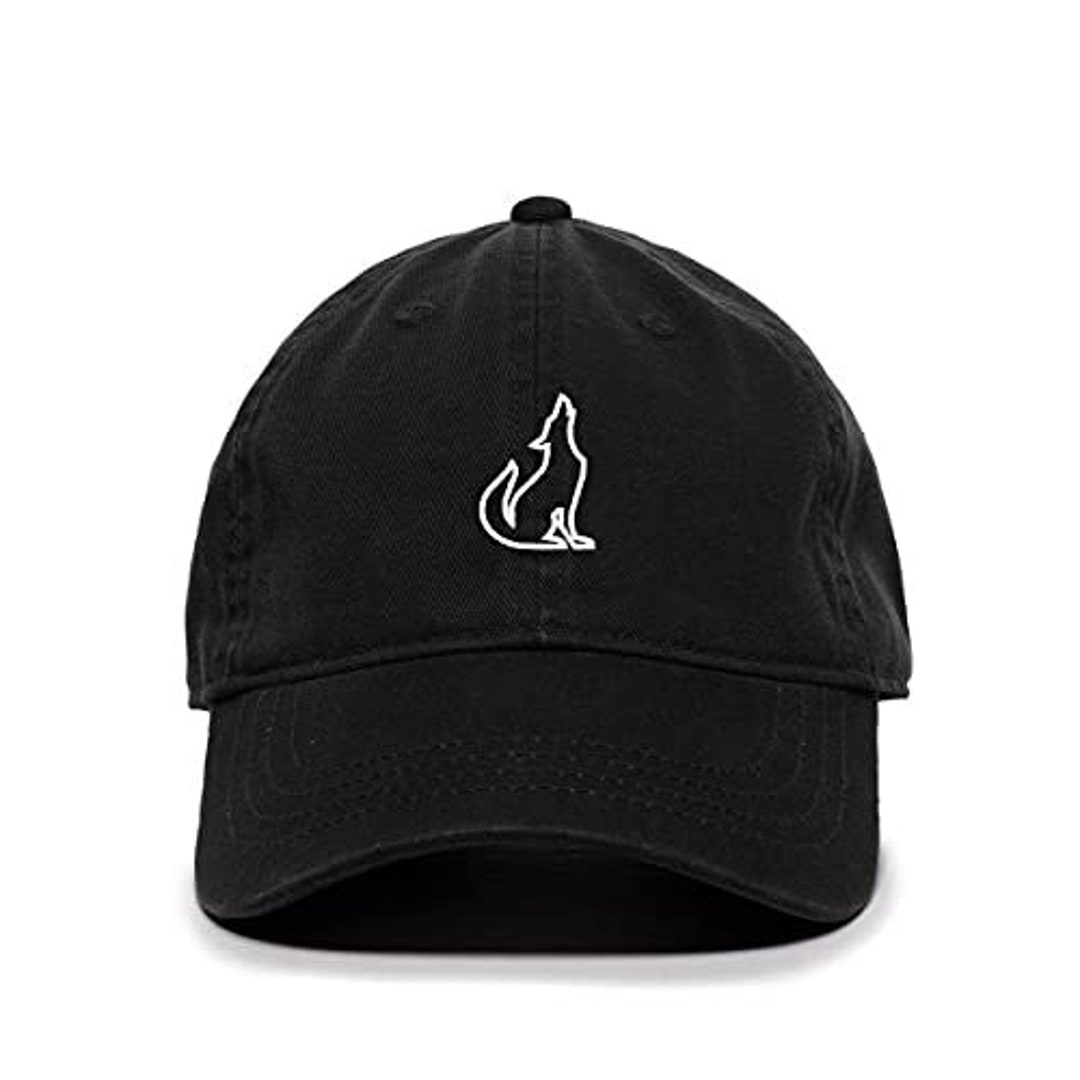 Coyote Baseball Cap Embroidered Cotton Adjustable Dad Hat - Etsy
