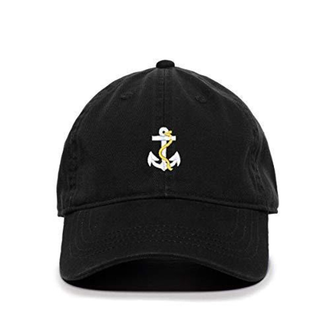 Anchor With Rope Baseball Cap Embroidered Cotton Adjustable Dad Hat - Etsy