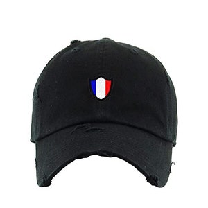 France French Flag Vintage Baseball Cap Embroidered Cotton Adjustable ...