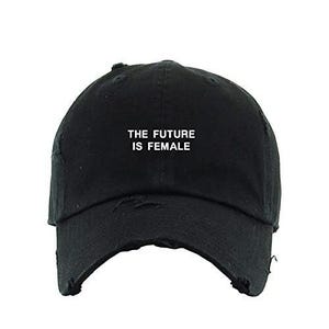 The Future is Female Vintage Baseball Cap Embroidered Cotton Adjustable ...