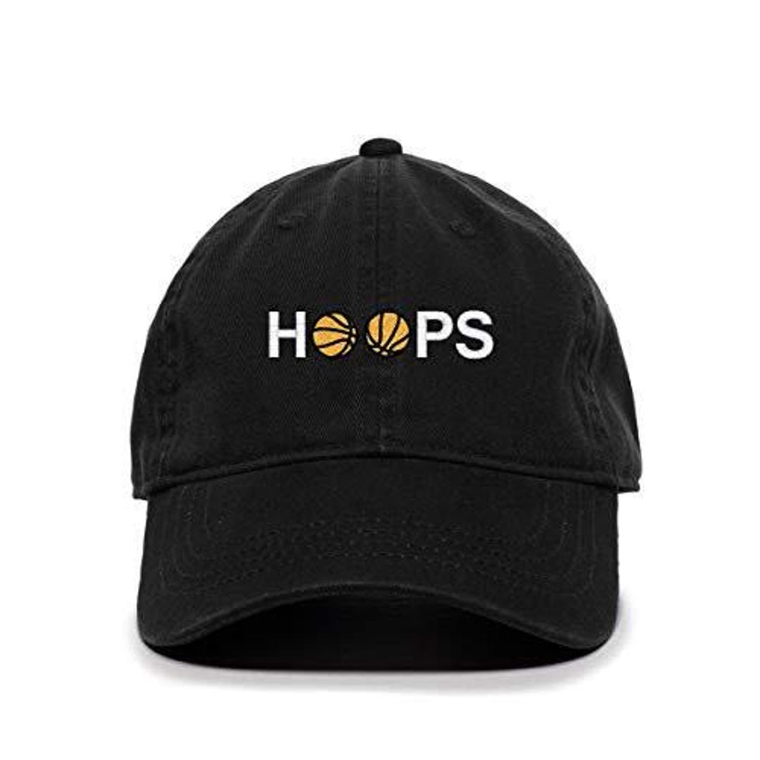 Hoops Basketball Baseball Cap Embroidered Cotton Adjustable Dad Hat - Etsy