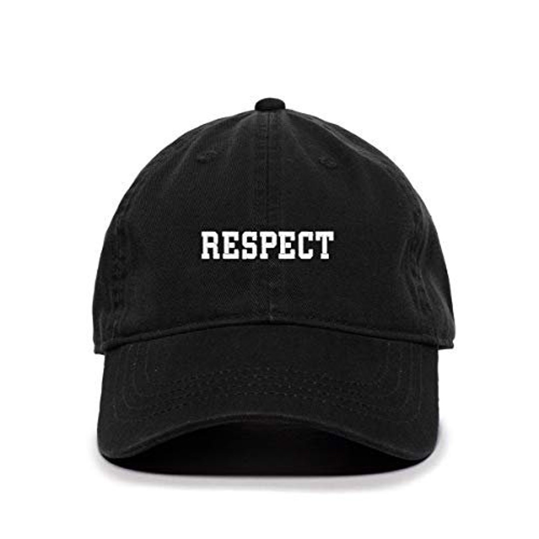 Respect Baseball Cap Embroidered Cotton Adjustable Dad Hat - Etsy