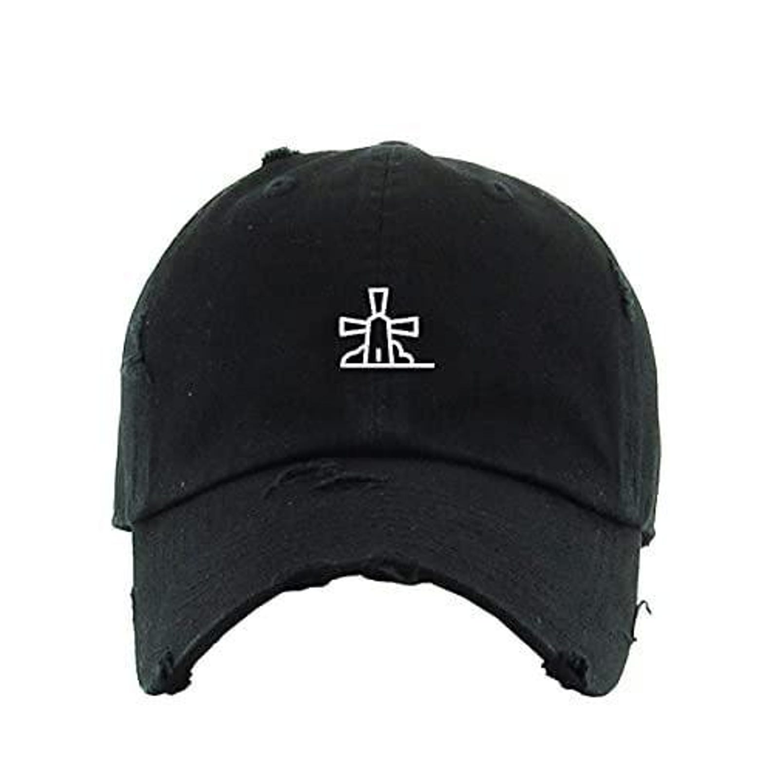 Windmill Vintage Baseball Cap Embroidered Cotton Adjustable Distressed ...