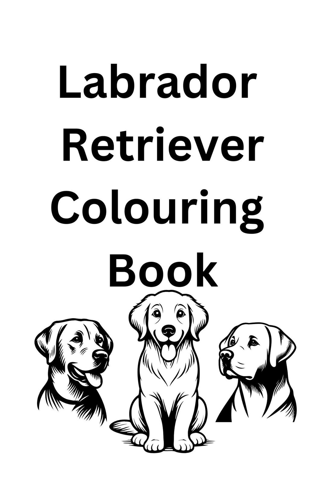 Labrador Retriever Colouring Book for Adults - Etsy