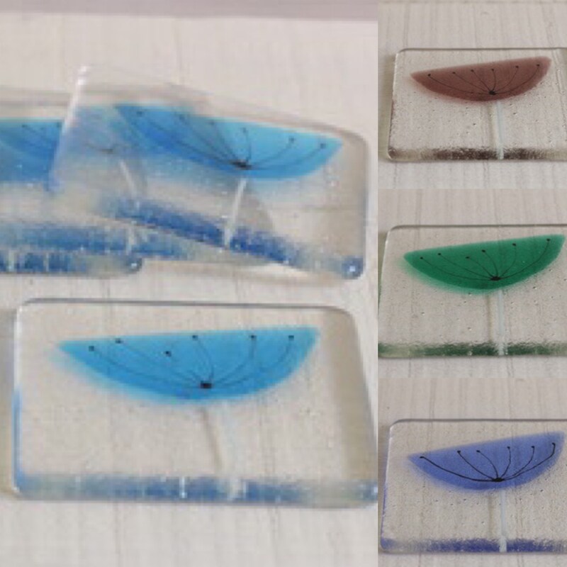 Fused Glass Coasters - Etsy