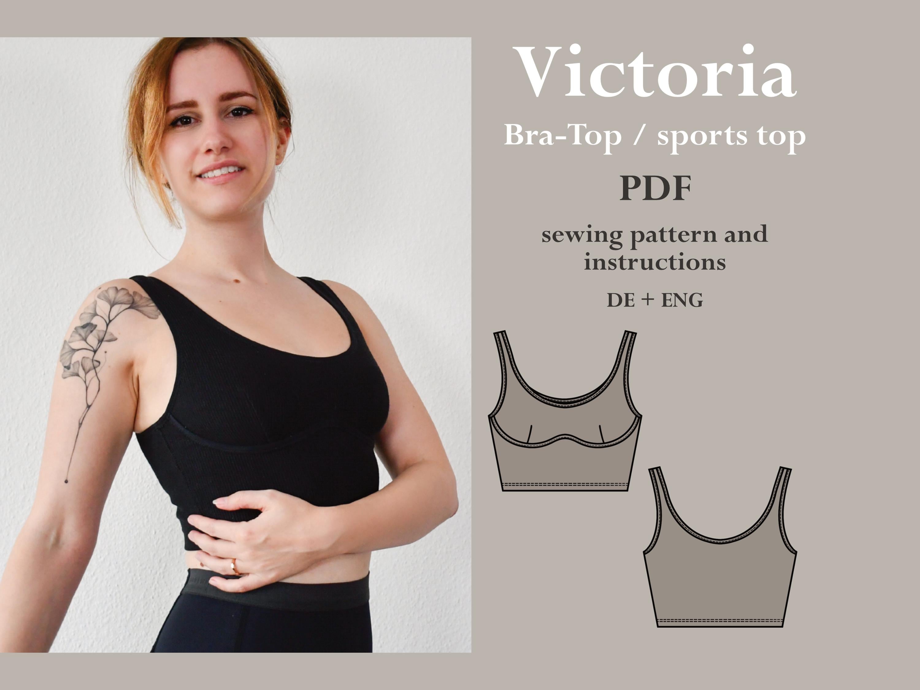 Bra-top Sports Top - Digital PDF Pattern With Sewing Instructions ...
