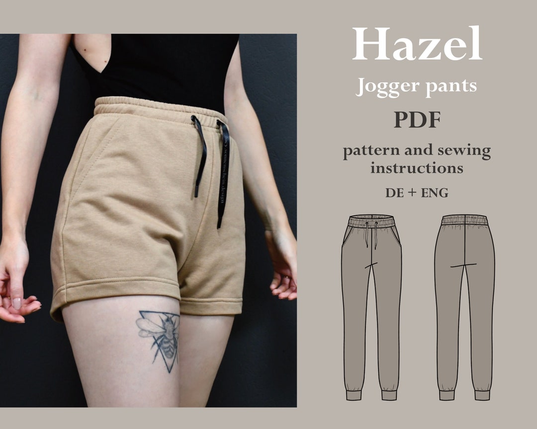 Jogginghose Hazel PDF Schnittmuster Mit Nähanleitung Deutsch Englisch - Etsy