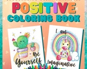 Coloring Book Encouraging Positive Character Traits - Etsy