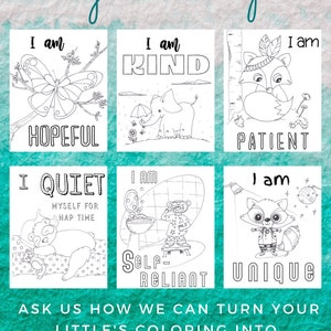 Coloring Book Encouraging Positive Character Traits - Etsy