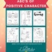 Coloring Book Encouraging Positive Character Traits - Etsy