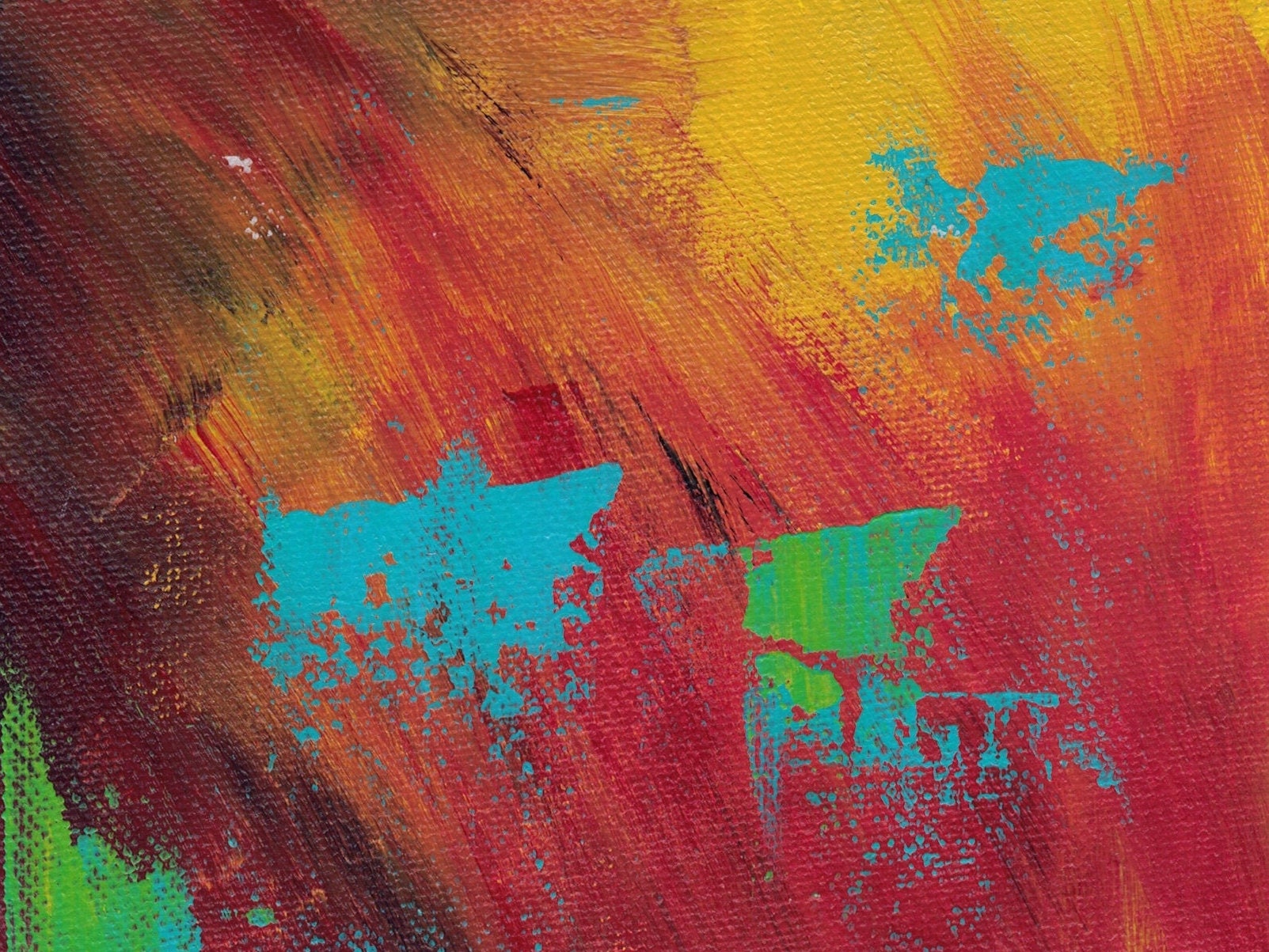 Urban Red Abstract Art Print File - Etsy