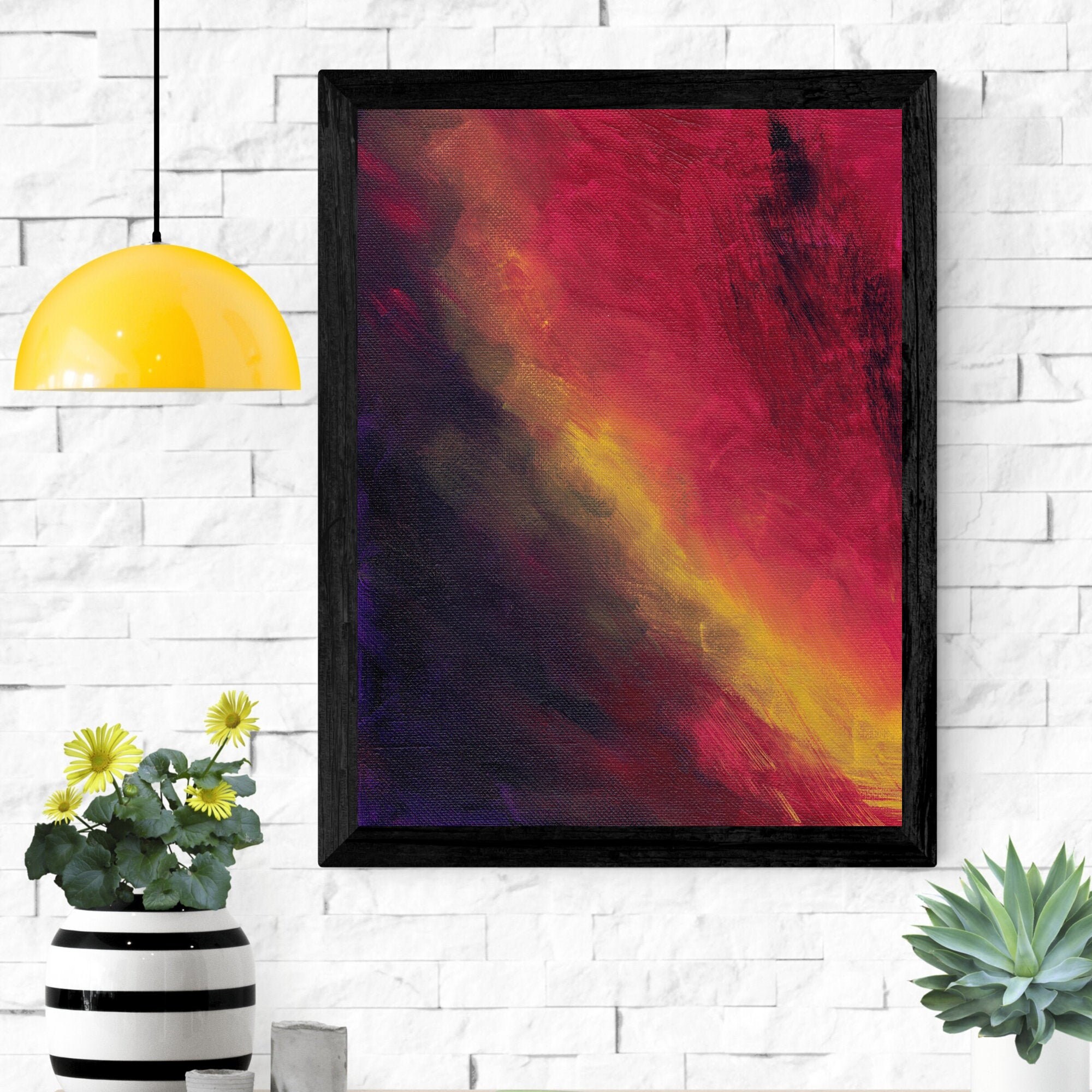 Red and Gold Abstract Art Print File - Etsy Singapore
