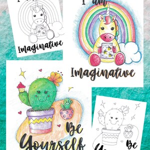 Coloring Book Encouraging Positive Character Traits - Etsy