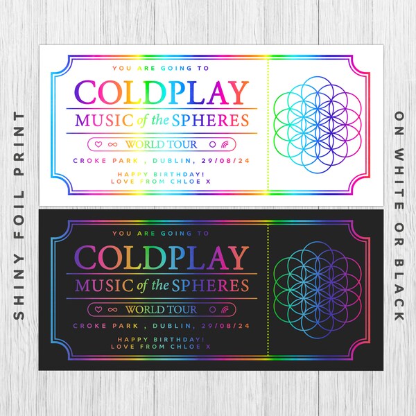 Coldplay - Etsy UK