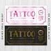 Tattoo Surprise Scratch off Voucher, Personalised Birthday Tattoo Gift ...