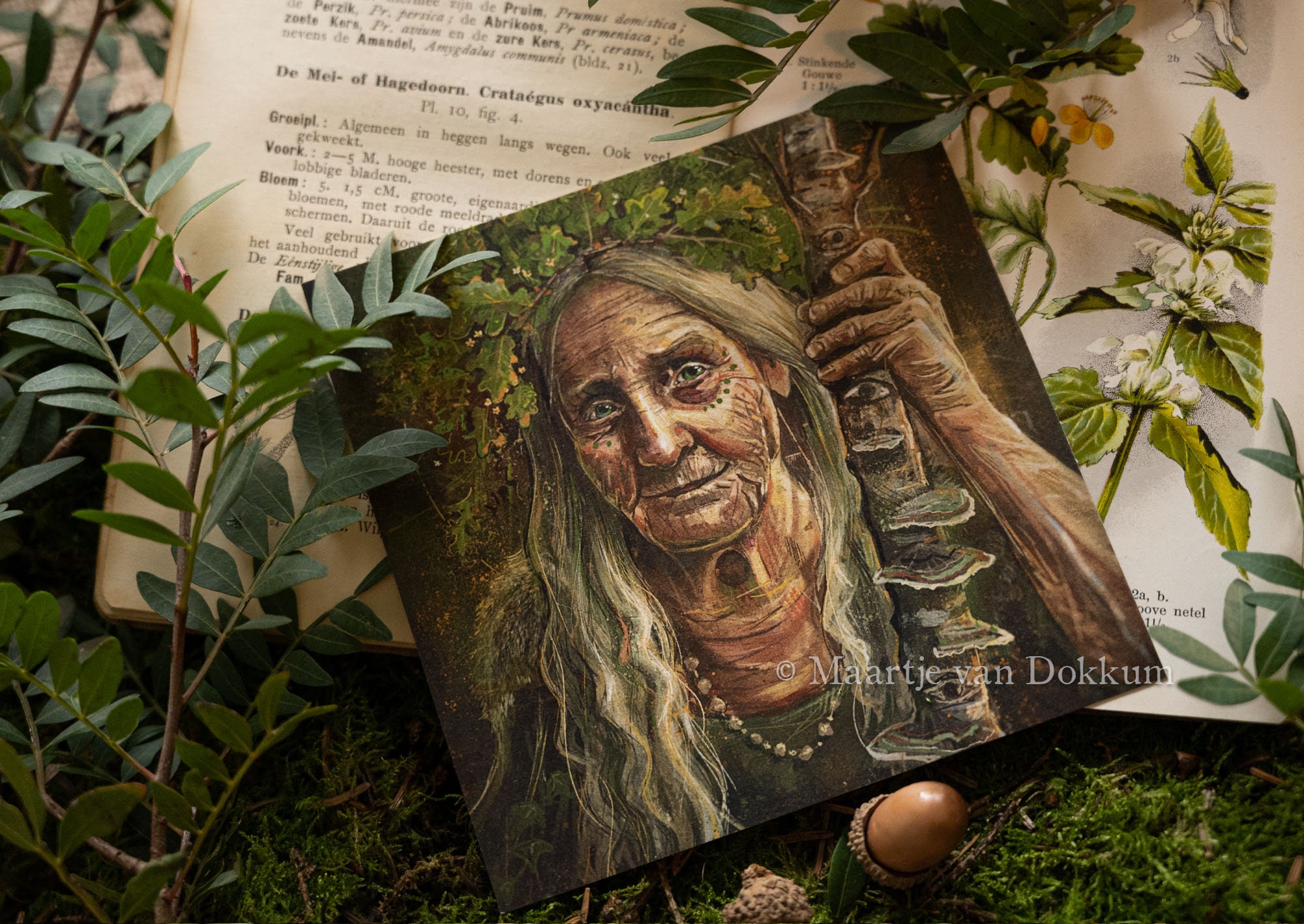 Limited Edition Card - Forest Queen, Mother Earth - Fantasy Art Print ...