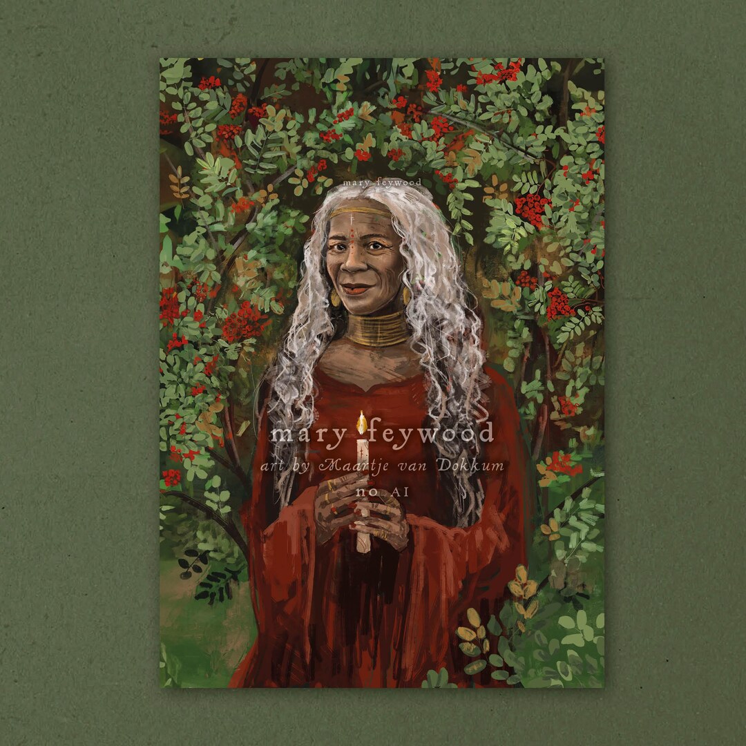 Card - Tree Crone - Rowan - Witchy Art Print on Sustainable Paper - Etsy UK