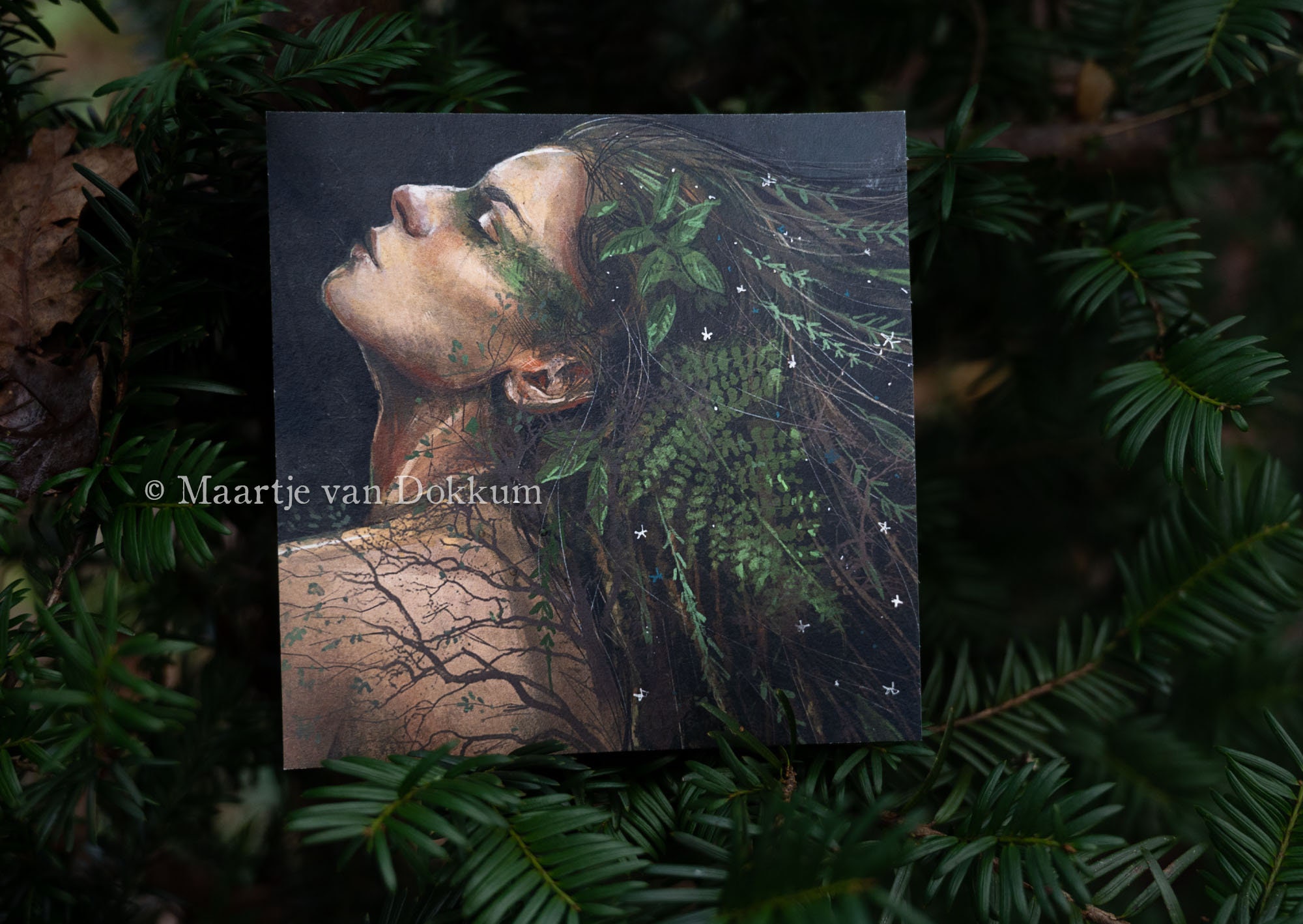 Card Earth Goddess Fantasy Art Print on Sustainable Paper - Etsy