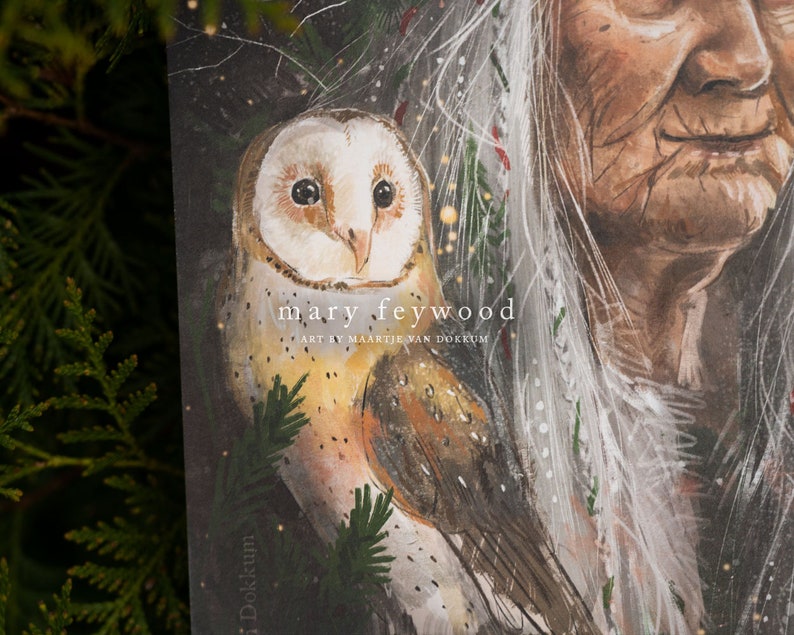 Limited Edition Poster - the Yule Snow Crone - Witchy Art Printed on ...