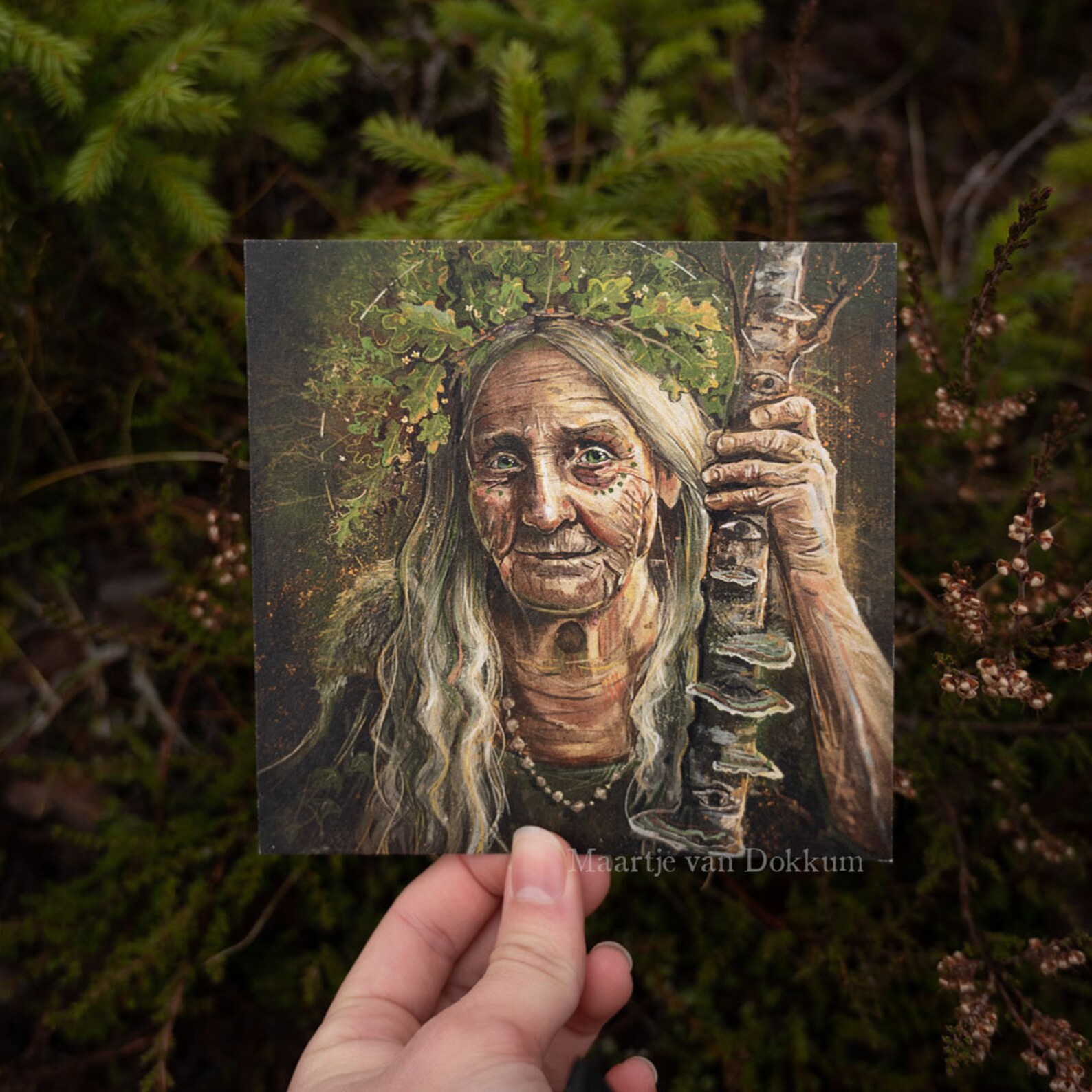 Limited Edition Card - Forest Queen, Mother Earth - Fantasy Art Print ...