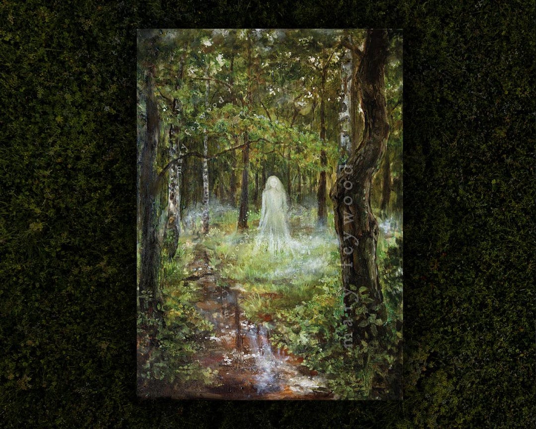 Card - Het Witte Wief - Witchy Art Print on Sustainable Paper - Etsy
