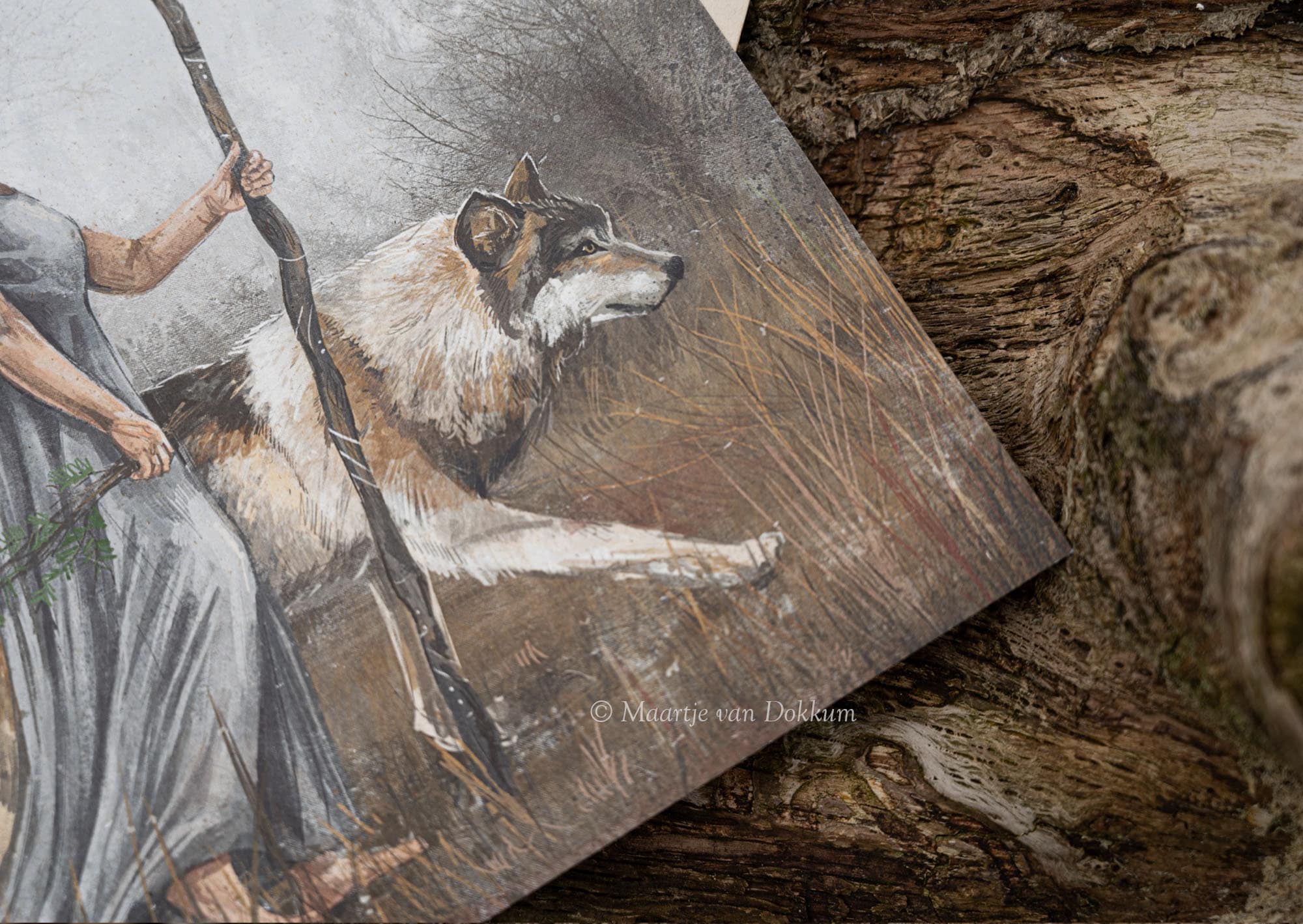 Limited Edition Poster - the Woman and the Wolf - Fantasy Art Print on ...
