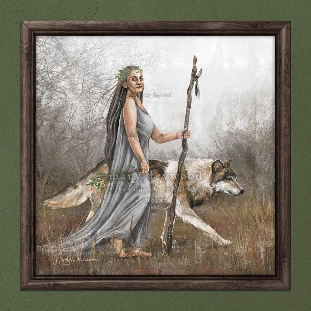 Limited Edition Poster - the Woman and the Wolf - Fantasy Art Print on ...