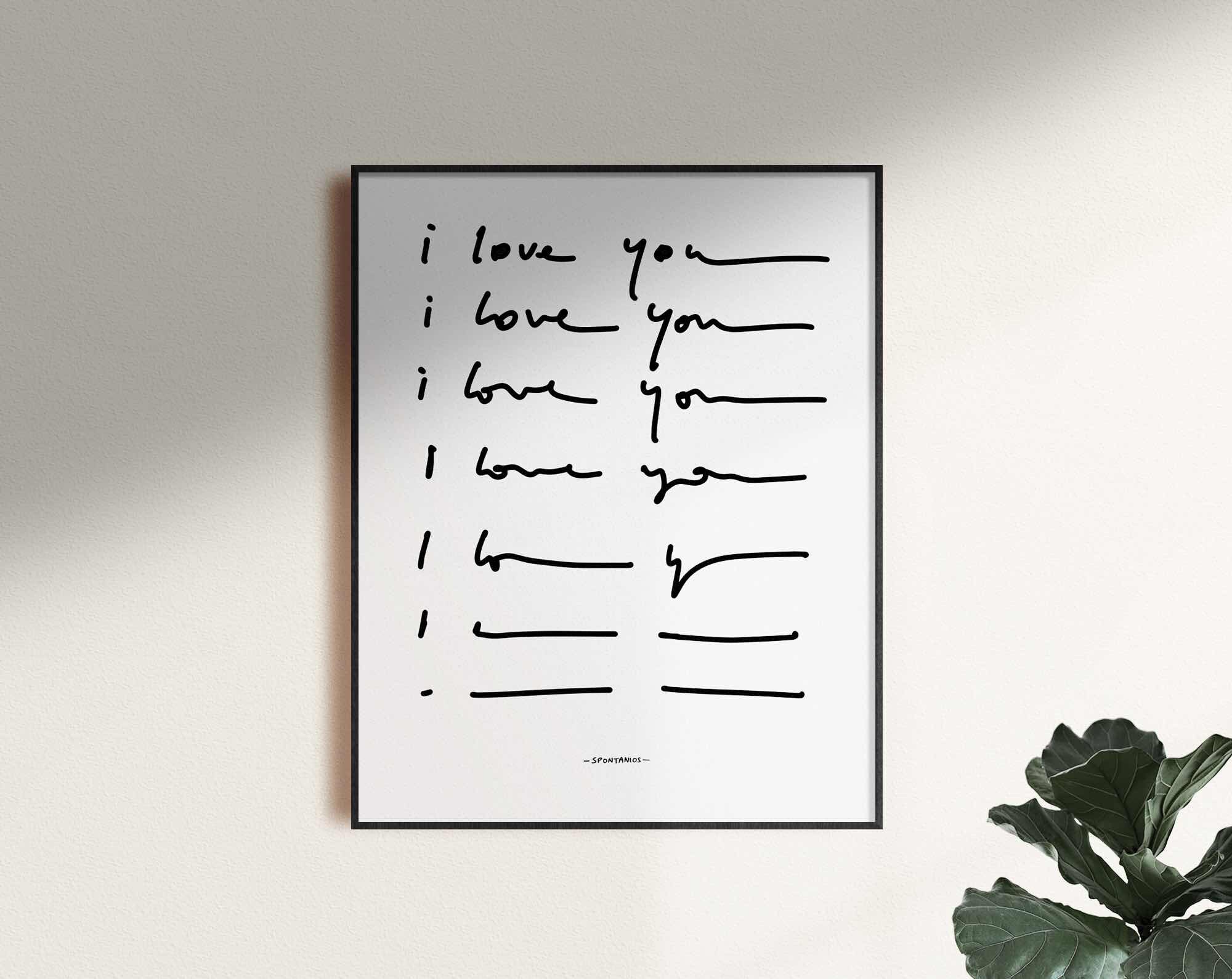 I Love You Infinitely Printable Wall Art Bedroom Wall Art | Etsy