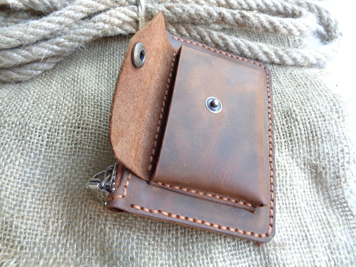 Leather Zipper Card Wallet PDF Pattern A4 Format Letter | Etsy