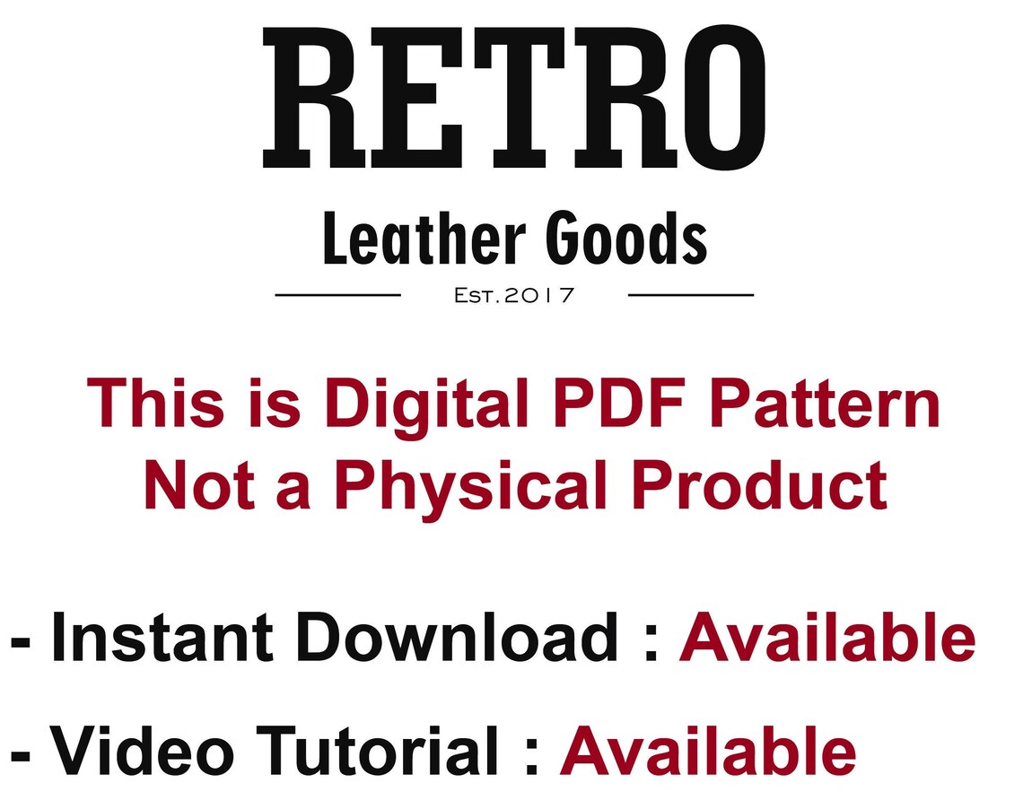 Leather Key Chain Pdf Pattern | Diy Leather Key Chain | A4 Format ...