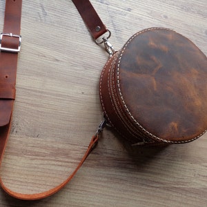 Leather Circle Bag Pattern | Round Crossbody Template (PDF) - Etsy