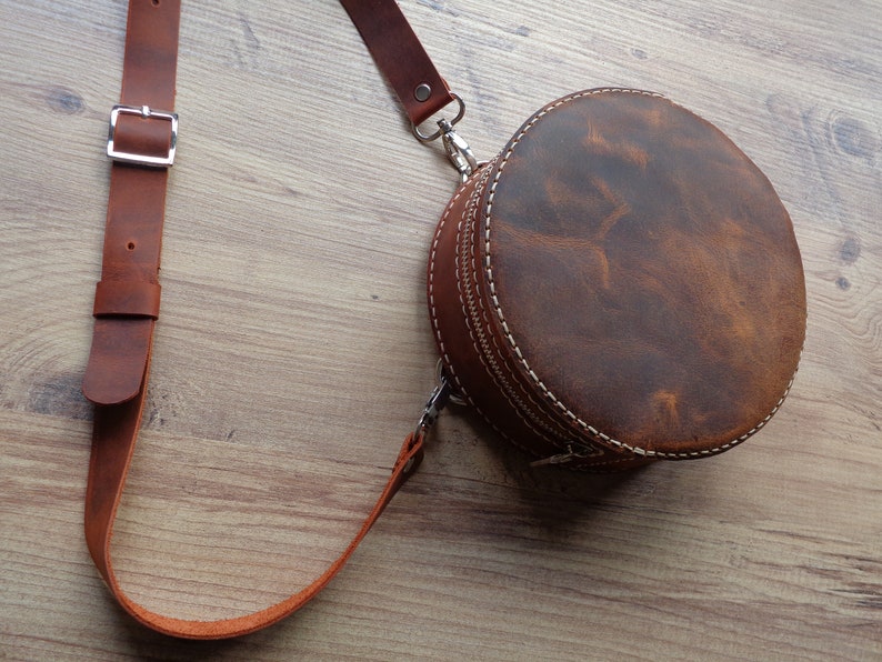 Leather Circle Bag Pattern Round Bag Template Pdf Leather - Etsy