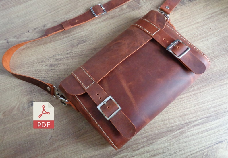 Leather Old Style Messenger Bag PDF Pattern Woman Messenger - Etsy